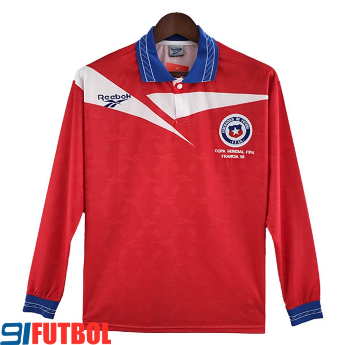 Las Mejores Camisetas De Futbol Chile Retro Primera Manga Larga 1998