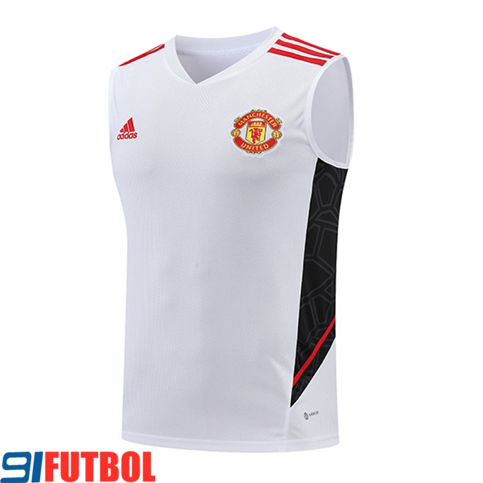 Tienda De Chalecos De Futbol Manchester United Blanco/Negro 2022/2023