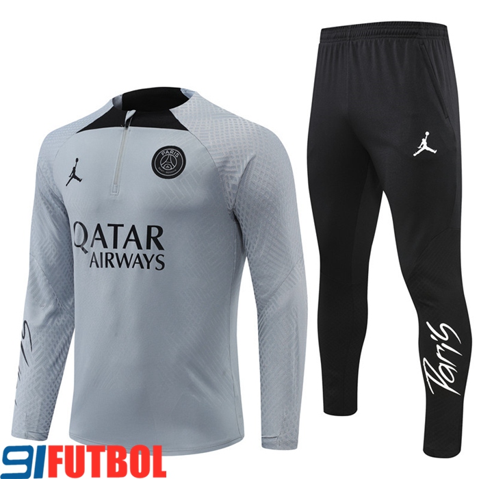 Replica Chandal Equipos De Futbol Jordan PSG Gris 2022/2023