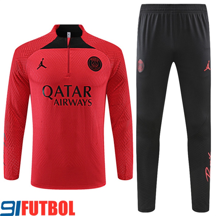 Crea Tu Chandal Equipos De Futbol Jordan PSG Rojo 2022/2023
