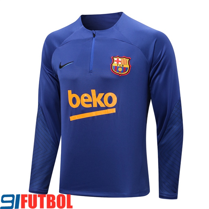 Las Mejores Sudadera De Entrenamiento FC Barcelona Azul 2022/2023