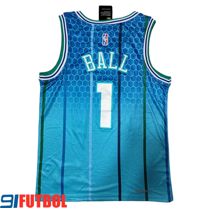 Imagenes De Camisetas Charlotte Hornets (BALL #1) 2022/23 Azul