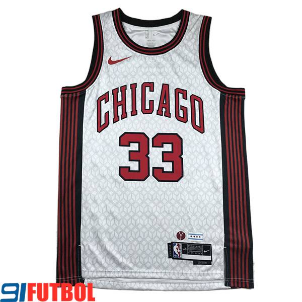 Camisetas Chicago Bulls (PIPPEN #33) 2023/24 Blanco -02