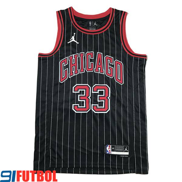 Camisetas Chicago Bulls (PIPPEN #33) 2023/24 Negro -02
