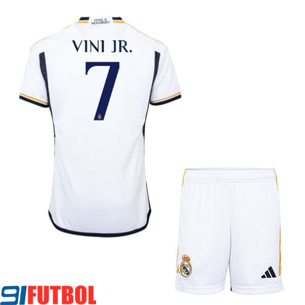 Comprar Online Camisetas De Futbol Real Madrid (VINI JR. #7) Ninos 2023/2024 Primera